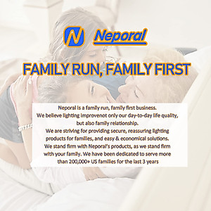 Neporal LITE Emergency Rechargeable Light Bulbs A19, Light Up to 48 hrs, Battery Operated Light Bulb, 5000K E26 LED Bulb, Emergency Lights for Home Power Failure