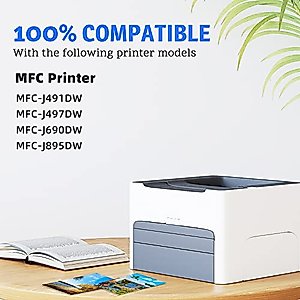 LC3013 Compatible Replacement for Brother LC3013 LC3011 3013 3011 Ink Cartridges Work with MFC-J491DW MFC-J497DW MFC-J690DW MFC-J895DW Printer（4BK,2C,2M,2Y,10Packs）