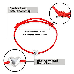 Kabbalah Red String Bracelet Protection,Red Bracelet For Protection,Red Bracelets For Women,Friendship Love Bracelets,Best Friend Charm Bracelets,Red bracelets,Pulseras Rojas De Protección Para Mujer