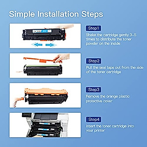 GPC Image Remanufactured Toner Cartridge Replacement for HP 305X 305A CE410X Compatible with Laserjet Pro 400 Color M451dw M451dn M451nw MFP M475dw M475dn M375nw Printer(Black, Cyan, Magenta, Yellow)