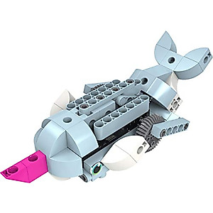 Thames & Kosmos Kids First: Robot Safari - Introduction to Motorized Machines Science Experiment Kit for Ages 5 to 7, Build 8 Robotic Animals Including A Unicorn, Llama, Narwhal & More