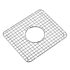 CIPOTAL 12 in. x 13.6 in. Centre Drain Sink Bottom Grid with Supersoft Silicone Feet in 304 Grade Stainless Steel