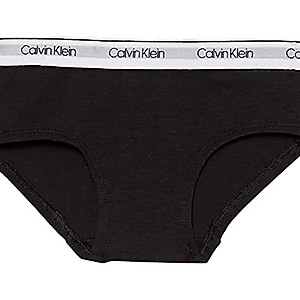 Calvin Klein Girls' Modern Cotton Hipster Underwear, White/Black/Heather Grey, M