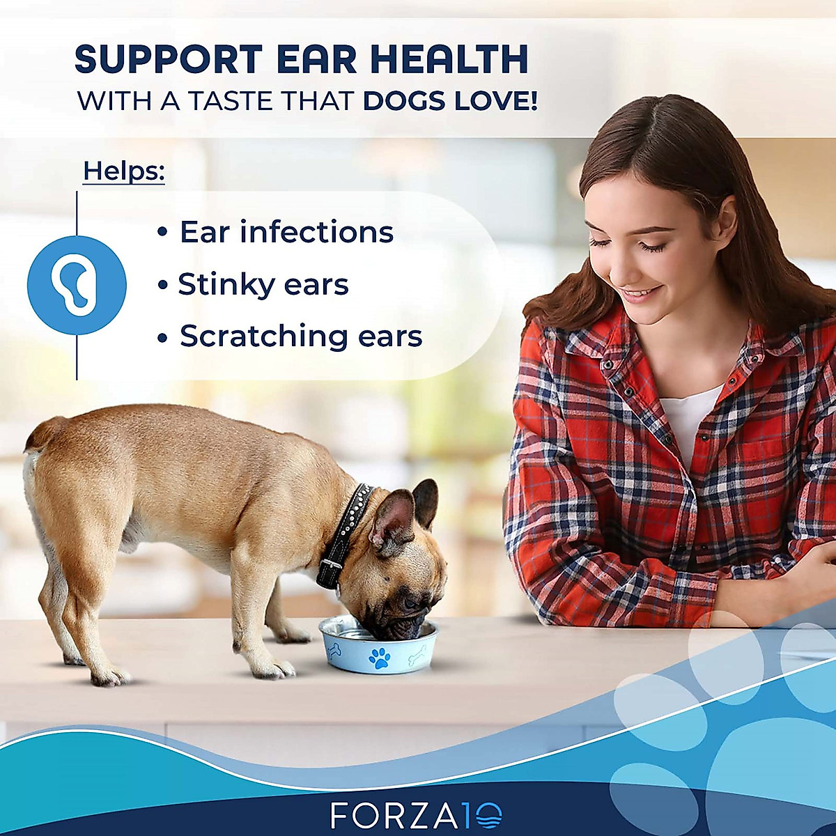 Forza10 Active Line OTO Ear Dog Food, Fish Dry Dog Food for Dog Ear Infection Treatment and Healthy Ears for Adult Dogs (6 Pounds)