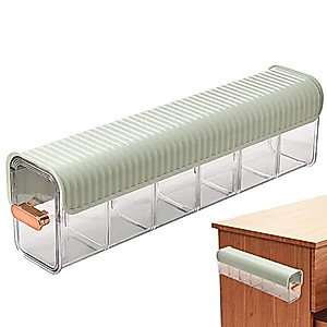 MOTHAF Multi-Functional Storage Box, 6 Cell Wall Mounted Transparent Storage Box, Underwear Socks Panties Drawer, Cabinet Storage Organizer, Hanging Storage Organizer