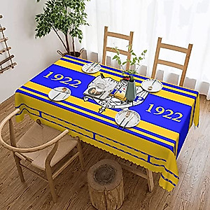 Beyli Sigma Gamma Rho Rectangular Tablecloth - 54 X 72 Inches - Stain Resistant Wrinkle Resistant Washable Polyester Tablecloth, Decorative Fabric Tablecloth