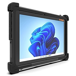 MobileDemand Flex 10B Rugged 10 inch Tablet with Windows 11 Pro Upgrade, Ultra Lightweight 3000mAh Battery 4GB, Tablet PC, Handheld PC with Handstrap for Rough Outdoor Work and Business Activities