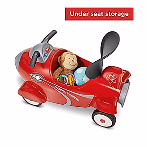 Radio Flyer Retro Rocket Ride On, Red Ride On Toy for age 12 months to 36 months
