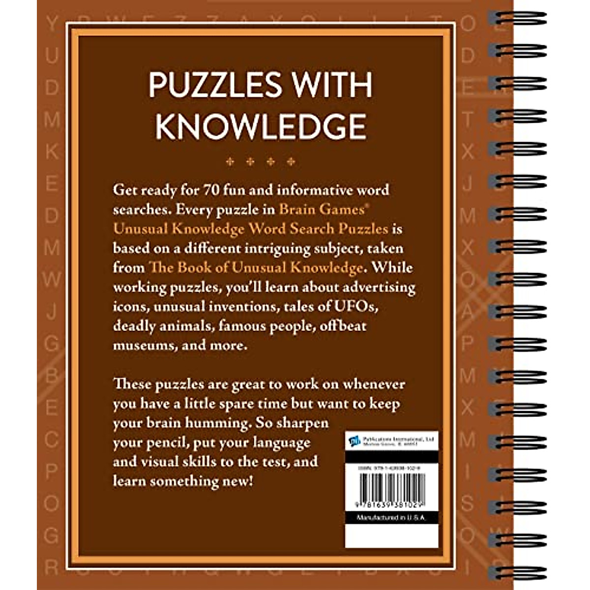 Brain Games - Unusual Knowledge Word Search Puzzles
