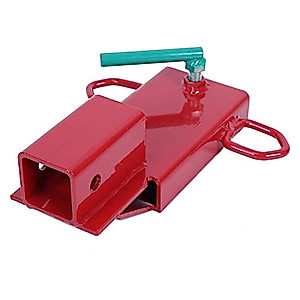 HECASA Clamp On Forklift 2" Hitch Receiver Pallet Fork Trailer Towing Adapter