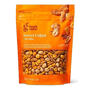 Good & Gather Sweet Cajun Trail Mix with Butter Toffee Peanuts, Spicy Seasoned Peanuts, Cajun Sesame Sticks, Roasted Salted 11 Ounce (Pack of 1)