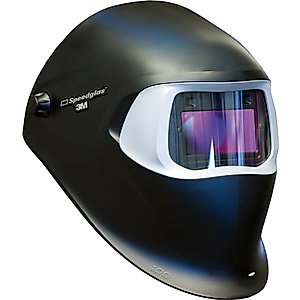 3M Speedglas Welding Helmet 100, Auto Darkening Filter 100V TIG 10A MIG/MAG Stick for Grinding, Sanding and Metal Repair, Student or Part Time Welder, 07-0012-31BL,Black
