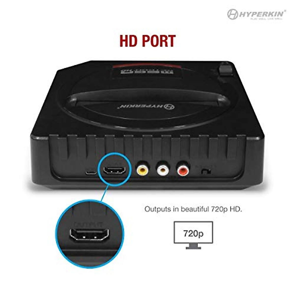 Hyperkin MegaRetroN HD Gaming Console for Genesis/Maga Drive with 2x Premium Controllers