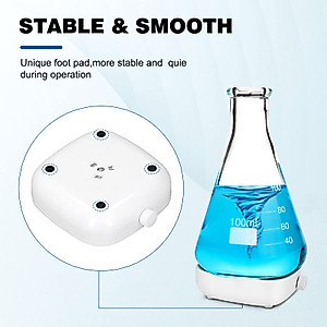 Magnetic Stirrer, Magnetic Stirrer Hot Plate Silent Portable Liquid Magnetic Mixer with Stir Head USB Cable Stir Plate for Home Experiments School Projects Lab Research