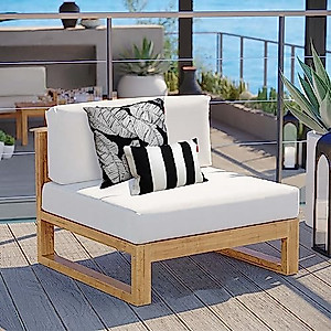 Pcinfuns Outdoor Pillow Covers,Patio Garden Decorative Pillow Cover Only,Fade-Resistant Pillow Cases 18x18 Inch for Home Balcony and Garden,Black White,Pack of 2