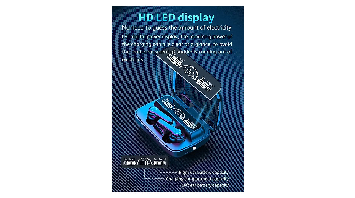 BLU G91s Wireless Earbuds: LED Display, ANC, Bluetooth 5.1