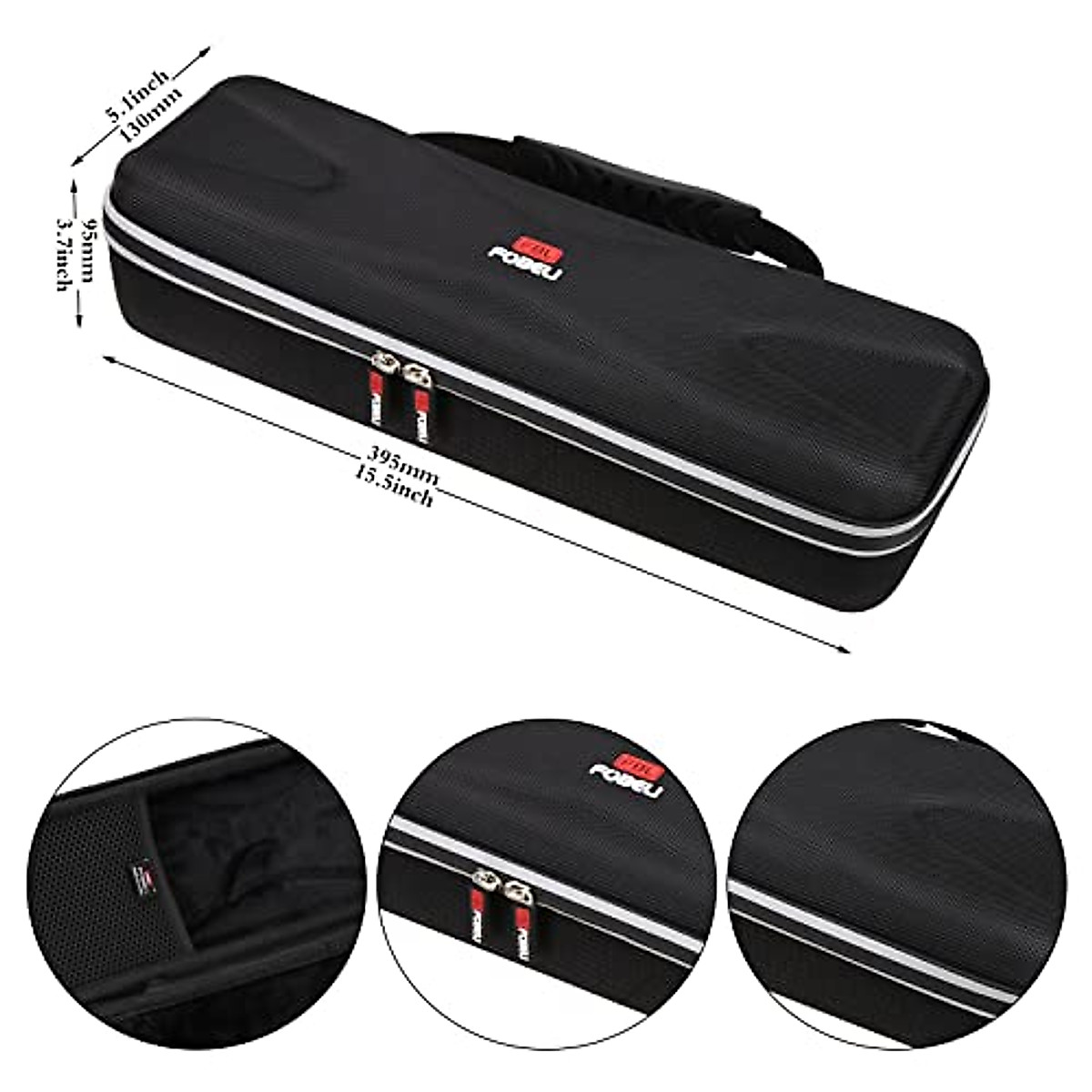 FBLFOBELI Hard Travel Carrying Case for Brother Wireless Compact Desktop Scanner ADS-1700W / RADS-1700W, Protective Storage Bag (Case Only)