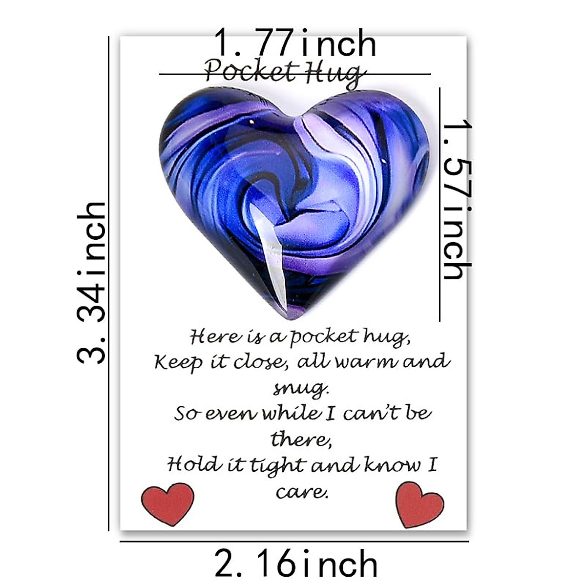 Best Friend Pocket Hug for Daughter Son Gifts from Mom Dad Retirement Gifts for Grandma Grandpa Gifts from Grandson Granddaughter Graduation Gifts for Brother Sister Birthday Gifts for Couples