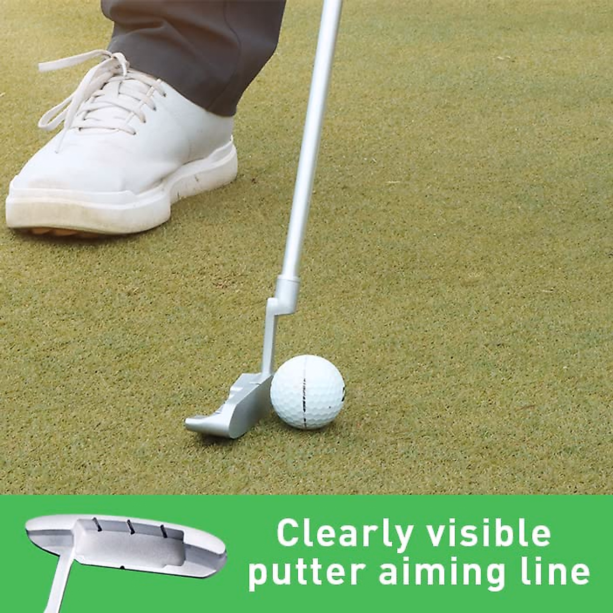 Golf Putter - Golf Putters Right Handed for Beginner Youth, Mini Golf Clubs Set - 33" Right-Hand putters with 2 Standard Double Layer Construction Golf Balls & Gift Box