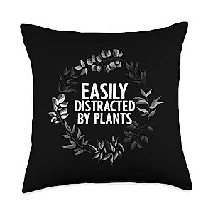 Best Gardener Gift Plant Lover Accessories & Stuff Funny Art for Men Women Gardening Plant Lover Throw Pillow, 18x18, Multicolor