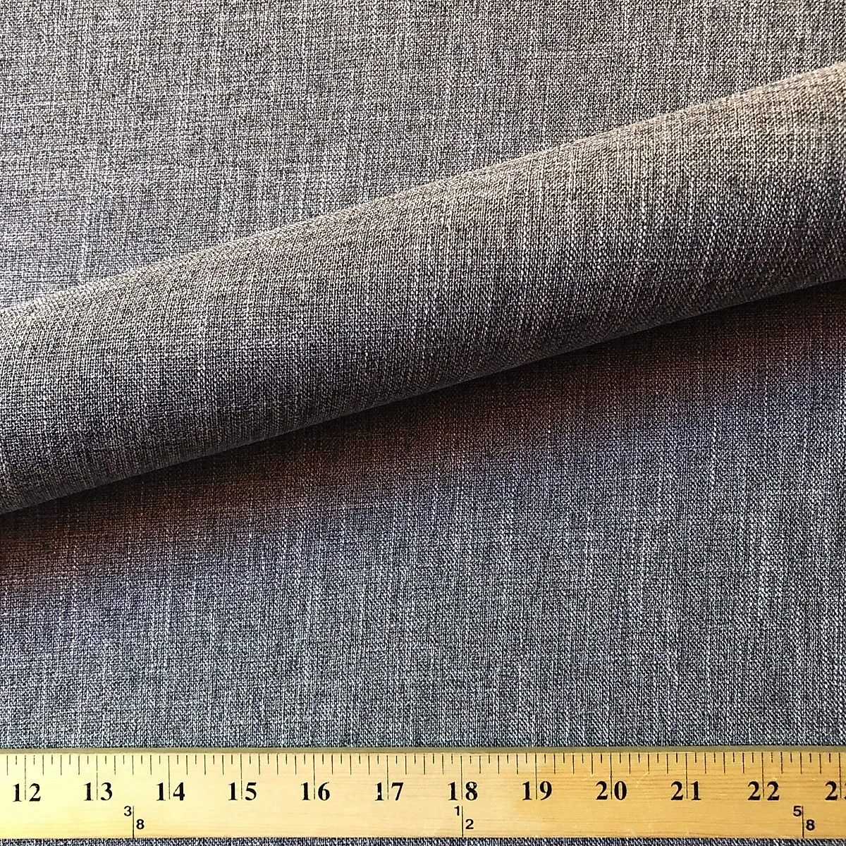 Gray Menswear Light Semi-Sheer Linen Upholstery Fabric 54" by The Yard