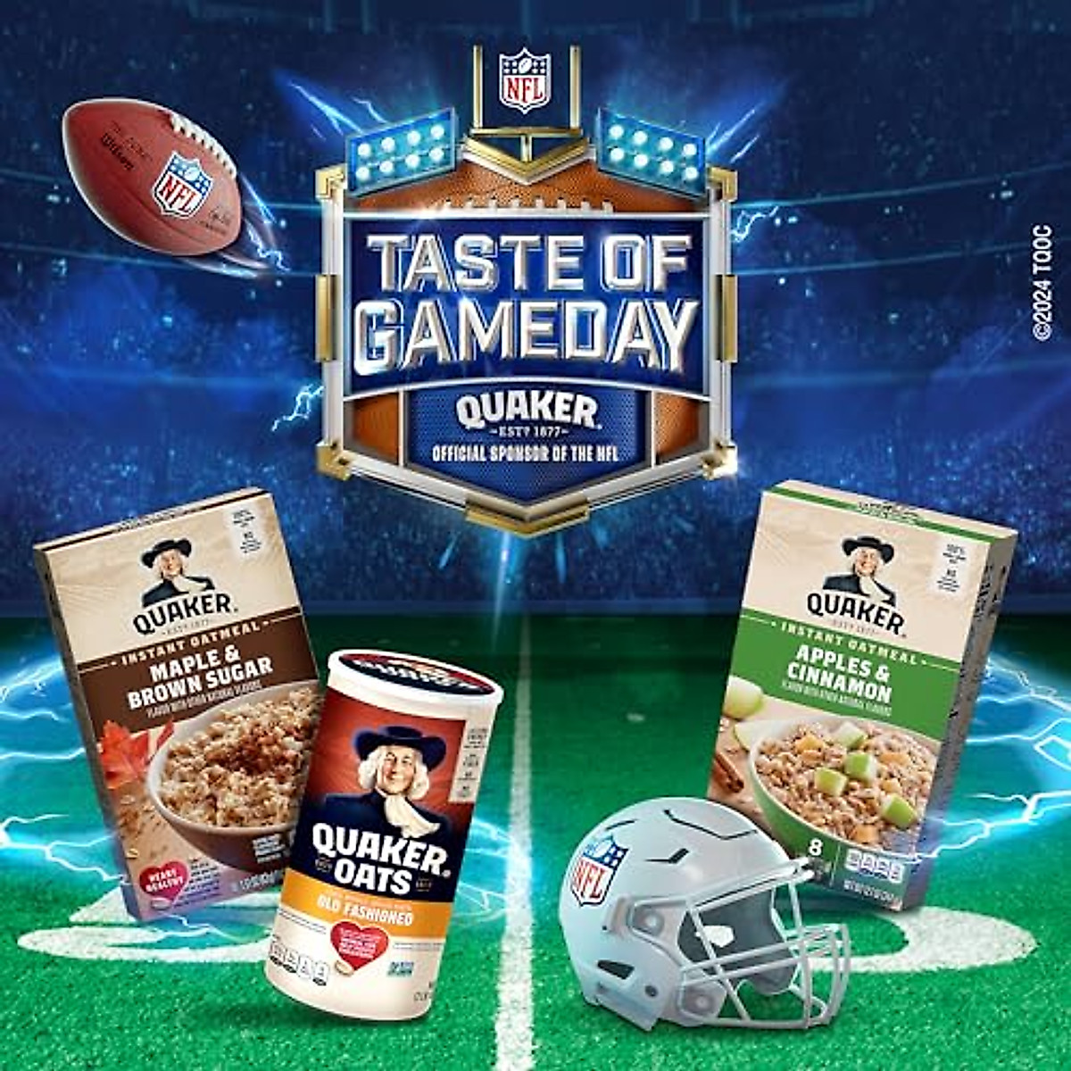 Quaker Steel Cut Quick 3-Minute Oatmeal, 2 Flavor Variety Pack, Individual Packets, 32 Count