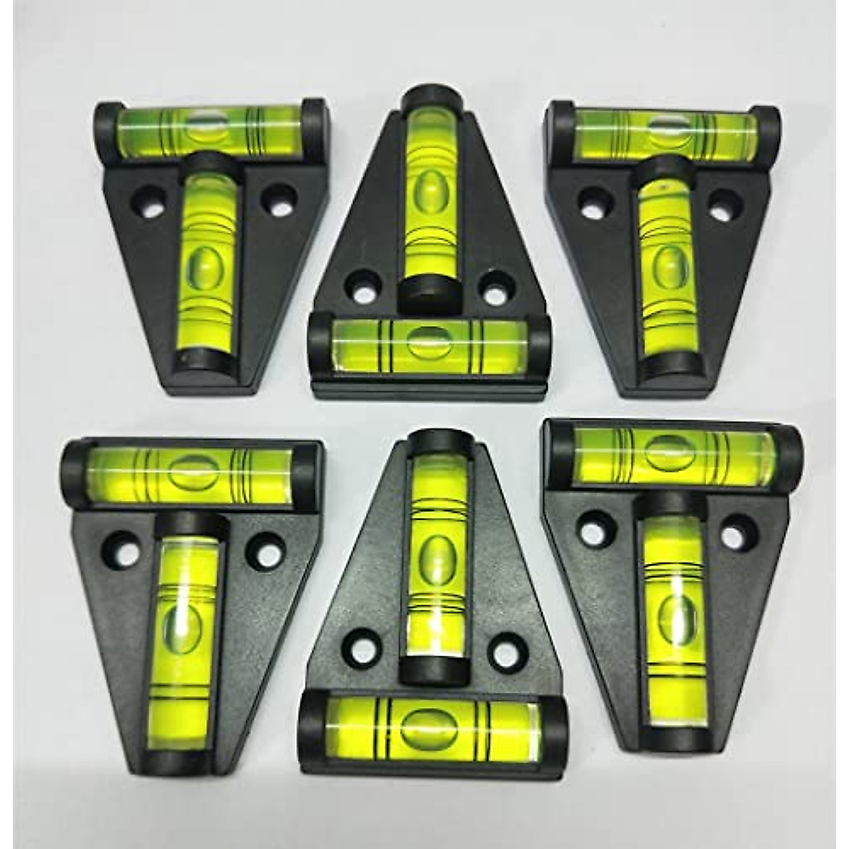 3x T Level with Screws Cross Check Trailer Leveling Bubble Spirit Levels for Travel Trailers, Camper, Motorhome, Camera, Tripods, Machines