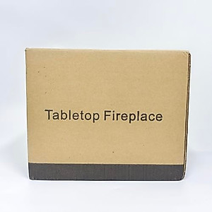 ABXMAS Tabletop Fire Pit, Portable Mini Concrete Tabletop Fireplace S’Mores Maker Kit with Smokeless Long Time Burning, Table Top Fire Pit Bowl Ethanol Alcohol for Indoor Outdoor Décor