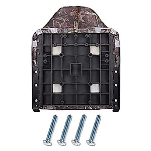 Leader Accessories A Pair of Elite Low/High Back Folding Fishing Boat Seat (2 Seats) (A-Camo)