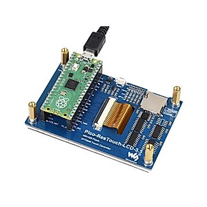 waveshare for Raspberry Pi Pico LCD 3.5inch Touch Display Module 480×320 Resolution 65K Colors Display IPS Screen,Resistive Touch Controller XPT2046, ILI9488 Driver, Using SPI Bus