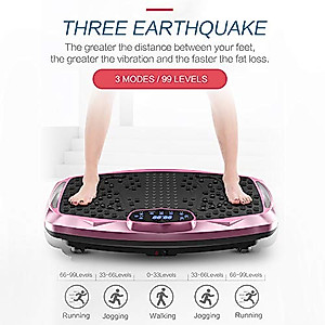 nimto Vibration Plate Exercise Machine Whole Body Workout Vibration Fitness Platform for Home Fitness & Weight Loss + BT + Remote, 99 Levels