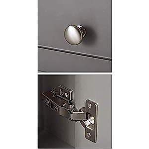 Mogiyin 18 Inch Vanity Small Bathroom Vanity,Modern Bathroom Vanities Small Bathroom Sink Vanity Combo with White Countertop Ceramic Vessel Sink,Narrow Bathroom Vanity 1 Door 1 Drawer Grey Khaki