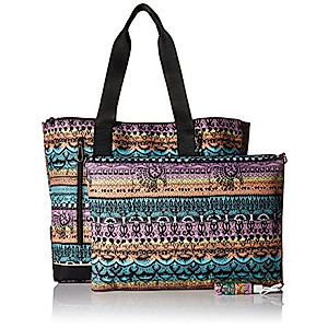 Sakroots New Adventure Finch Large Tote, Sherbet one World