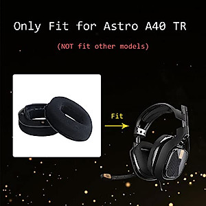 MQDITH Comfort Velour Replacement Ear Pads Compatible with Astro A40 TR Headset