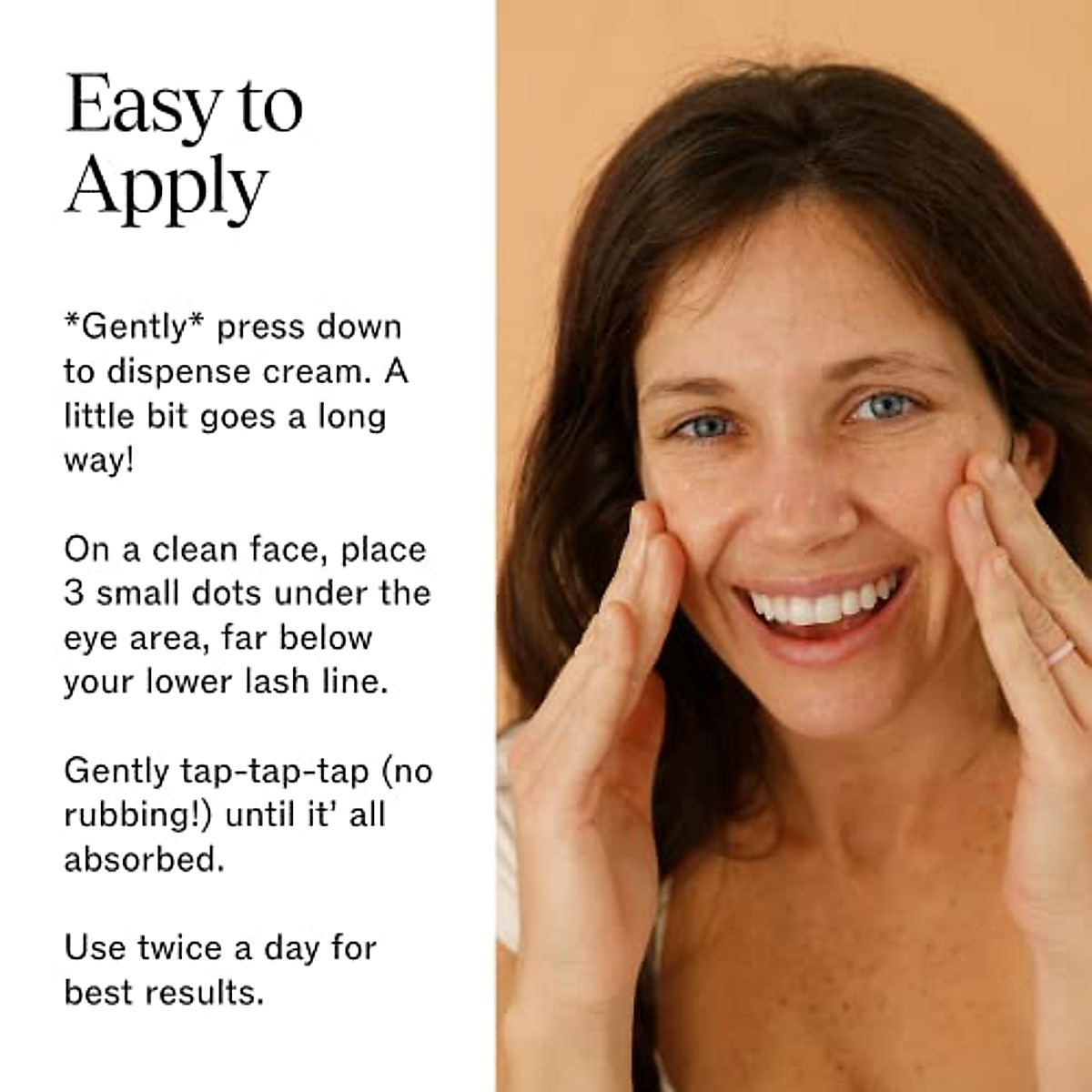 LilyAna Naturals Eye Cream - Eye Cream for Dark Circles and Puffiness, Under Eye Cream, Anti Aging Eye Bag Cream, Improve the look of Fine Lines and Wrinkles - Skin Care Products - 1.7 oz