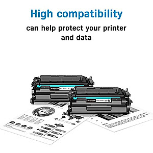 26A CF226A Compatible Toner Cartridge Replacement for HP 26A CF226A 26X CF226X Compatible with Laserjet Pro MFP M426dw M426fdw M426fdn M402m M402dn M402d M402dw Laser Printer (4 Black)