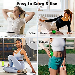 Plantar Fasciitis Roller Foot Massage Ball-Foot Ball Roller Massager Set,Massage Balls and Foot Roller for Plantar Fasciitis Relief | Trigger Point Therapy(1 Foot Massage Roller+2 Spiky Massage Balls)