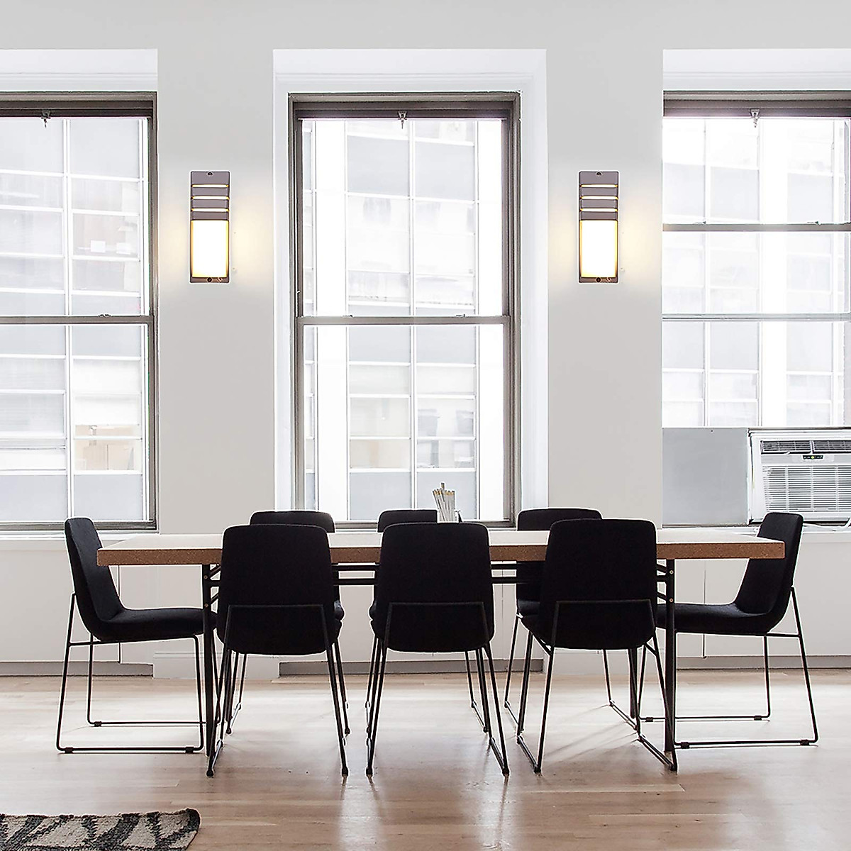 OurLeeme Wall Light Decorative Wall Sconce Porch Lamp 8W Energy Saving COB Stair Light Bright and Soft LED Wall Lamp for Home Patio Garden Walkway