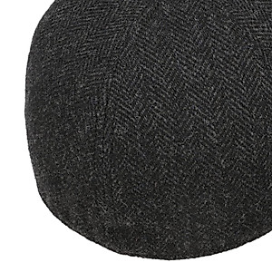 Stetson Plano Wool Cap Men anthracite 7 1/4-7 3/8