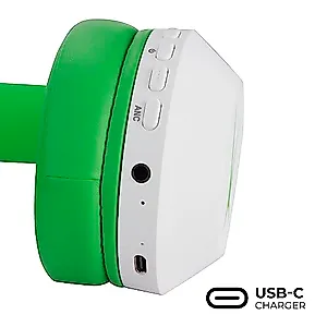 Altec Lansing Kid Safe Noise Cancelling Wireless Headphones 15H Battery, 85dB Volume Limit, Foldable Design Powerful Sound, Active Noise Cancellation Perfect for Kids Ages 7+