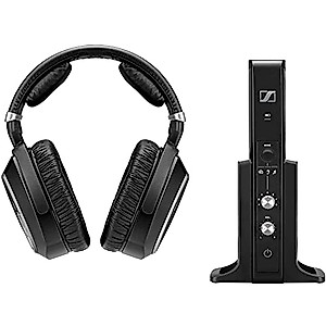 Sennheiser RS 195 RF Wireless Headphone Systems for TV Listening with Selectable Hearing Boost Preset