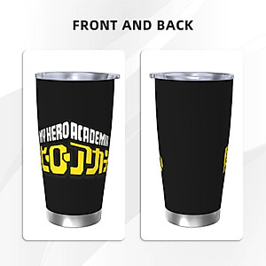 JIESAJ Anime My Hero Academia Insulated Tumbler 20oz Drinking Cup For Mans Womens Insulated Tumbler
