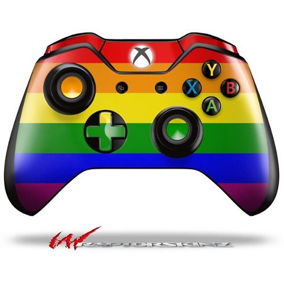 WraptorSkinz Decal Style Vinyl Skin Wrap compatible with XBOX One Original Wireless Controller Rainbow Stripes - (CONTROLLER NOT INCLUDED)