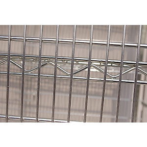 HIGOOD Wire Security Cart with Adjustable Shelves, Heavy Duty Rolling carts,1,000 lb Load Capacity, 52 inx27 inx69 in