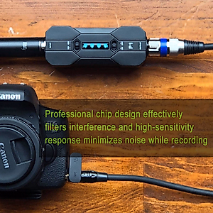 Xvive P1 Phantom Power Supply 48V/12V Switch,Up to 40 Hours of Use,Rechargeable Portable Phantom Power for Condenser/Shotgun Microphones, Mic Preamp, Recording Studios