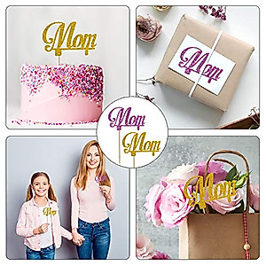 FEPITO 3Pcs Happy Mother's Day Banner Garland Glitter Mother’s Day Decorations Best Mom Ever Decorations Best from Daughter and Son