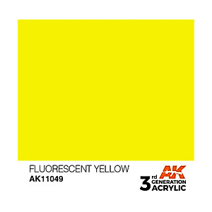 AK Interactive 3rd Gen Acrylic Fluorescent Yellow 17ml
