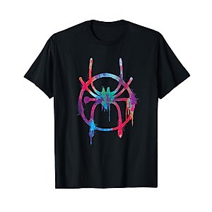 Marvel Spider-Man Into the Spider-Verse Rainbow Icon T-Shirt