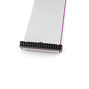 uxcell 2 Pieces FC34P IDC Socket Extension Flat Ribbon Cable, 34Pin 30 cm Length