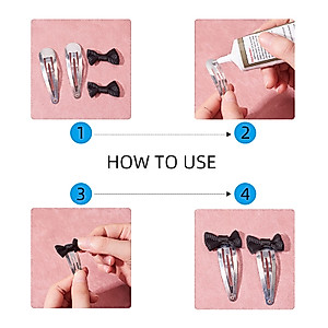 PH PandaHall 120pcs Mini Bow Tie Bows Ribbon Bows 1" Grosgrain Ribbon Bowknots, Black Mini Bow Ties Embellishment Woven Hair Bows for DIY Hair Clips, Pets Hair Bows